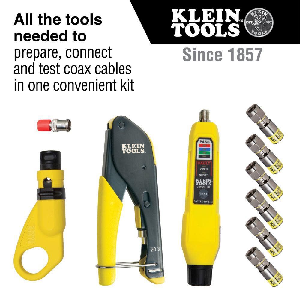 Klein Tools Coax Installation & Test Kit VDV002818 - Acme Tools