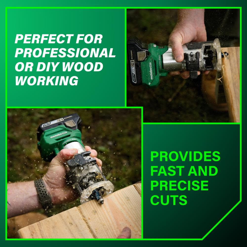 Metabo HPT 18V Cordless Trim Router (Bare Tool) M1808DAQ4M from Metabo ...