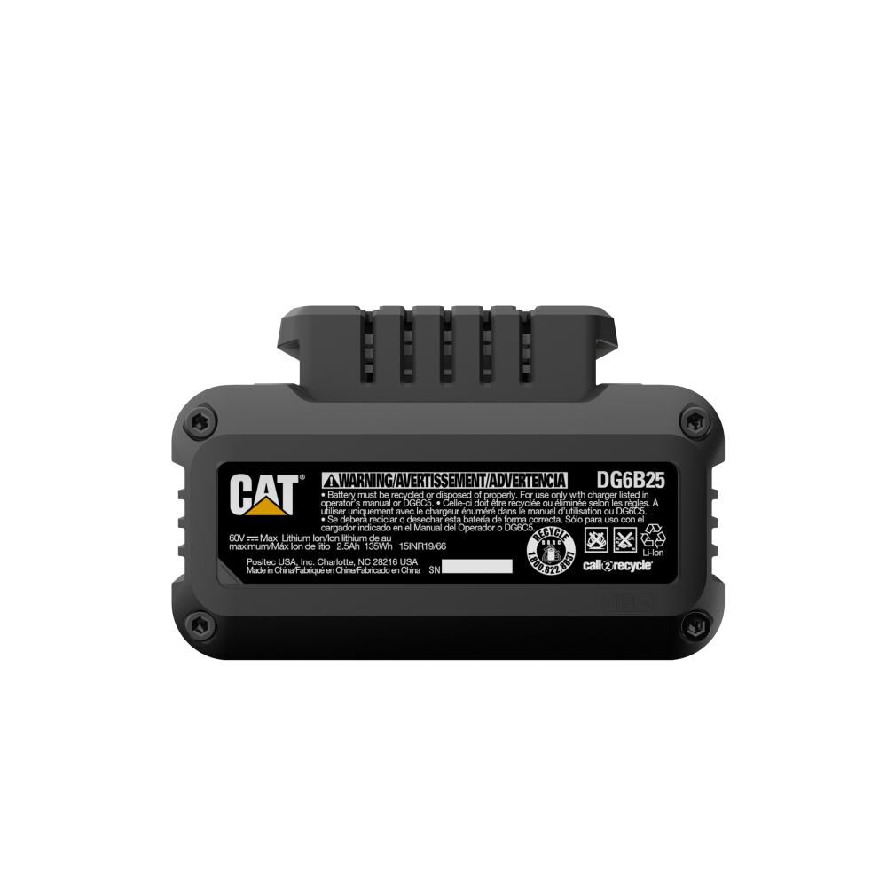 CAT DG6B25 60V 2.5ah Lithium-ion Battery DG6B25 - Acme Tools