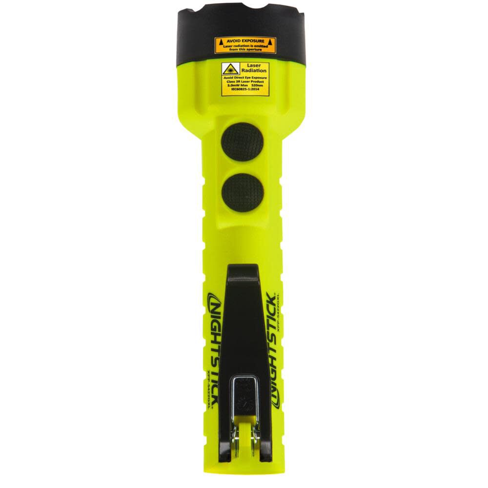 Nightstick Intrinsically Safe Flashlight with Green Laser Pointer 3 AA ...