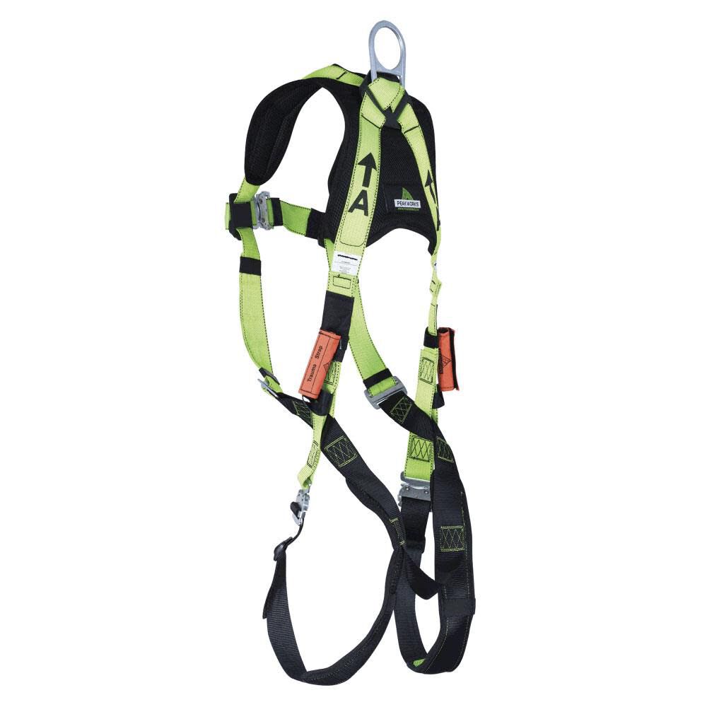 Peakworks Full Body Padded Safety Harness with Back Support 5-Point ...