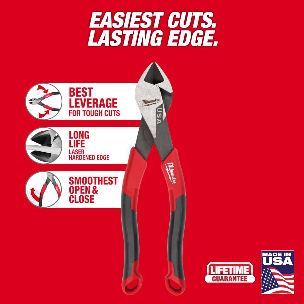 Milwaukee 7inch Diagonal Comfort Grip Cutting Pliers (USA) MT557 - Acme ...