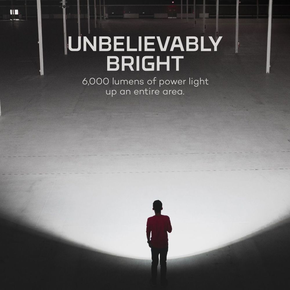 Nebo Redline 6K Flashlight 6000 Lumens Waterproof Rechargeable NEB-FLT ...