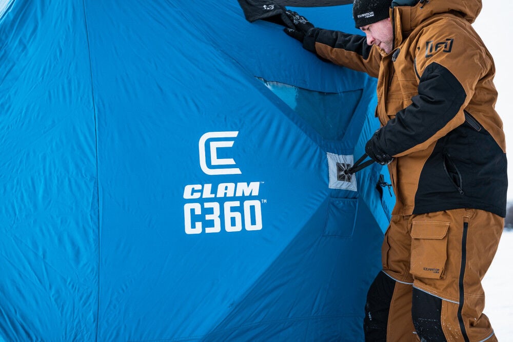 Clam Outdoors C-360 Hub Shelter Ice House 114474 - Acme Tools