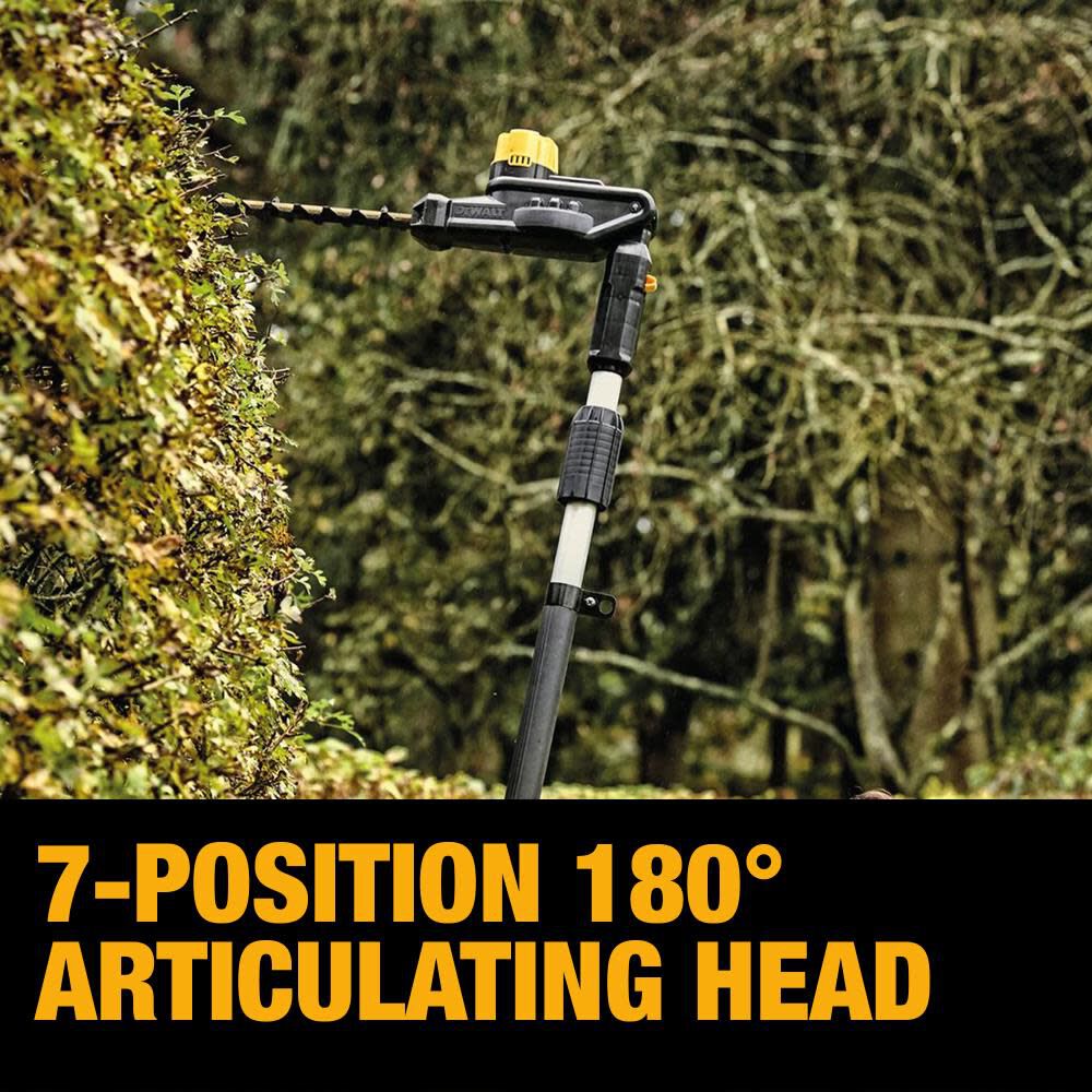 DEWALT 20V MAX Lithium-Ion Cordless Pole Saw and Pole Hedge Trimmer ...
