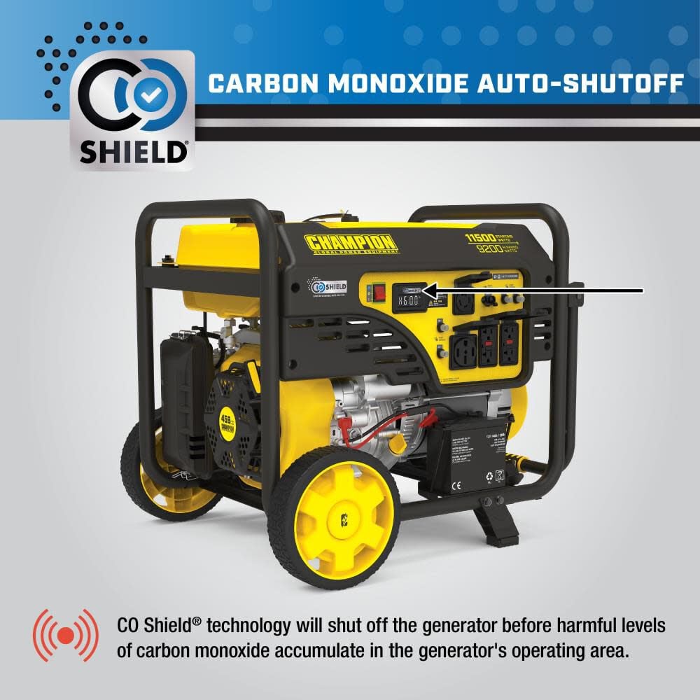Champion Power Equipment 9200 Watt Electric Start Portable Generator ...