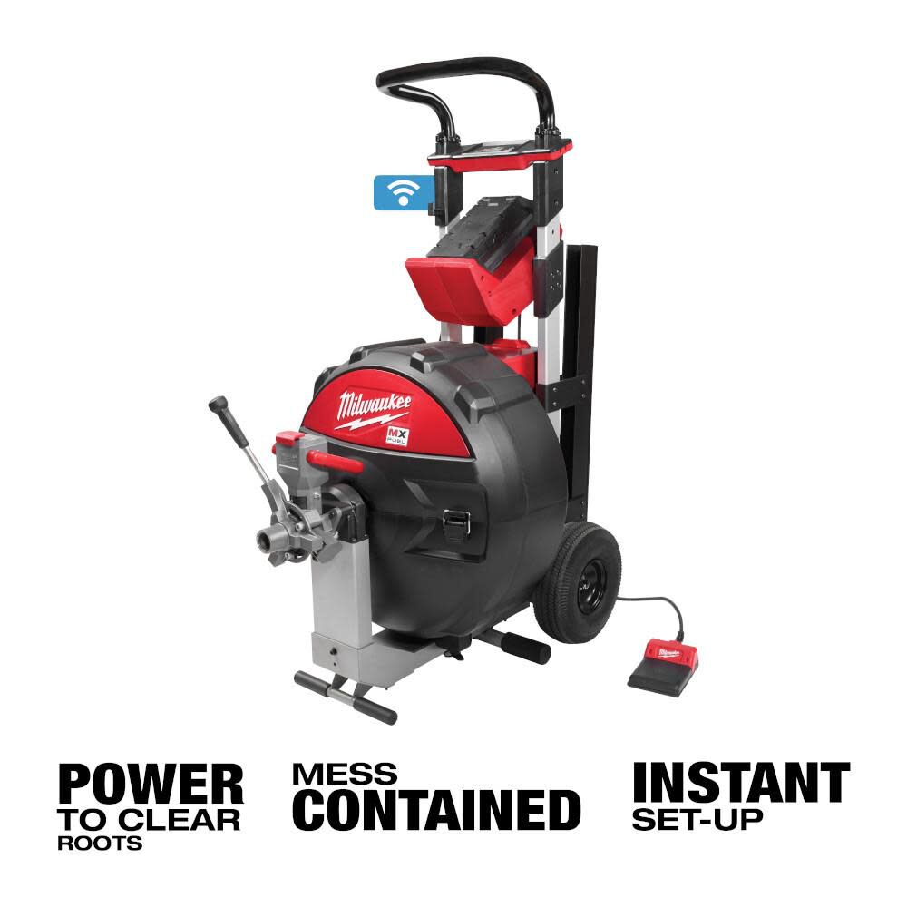 Milwaukee MX FUEL Sewer Drum Machine Kit MXF500-1CP - Acme Tools