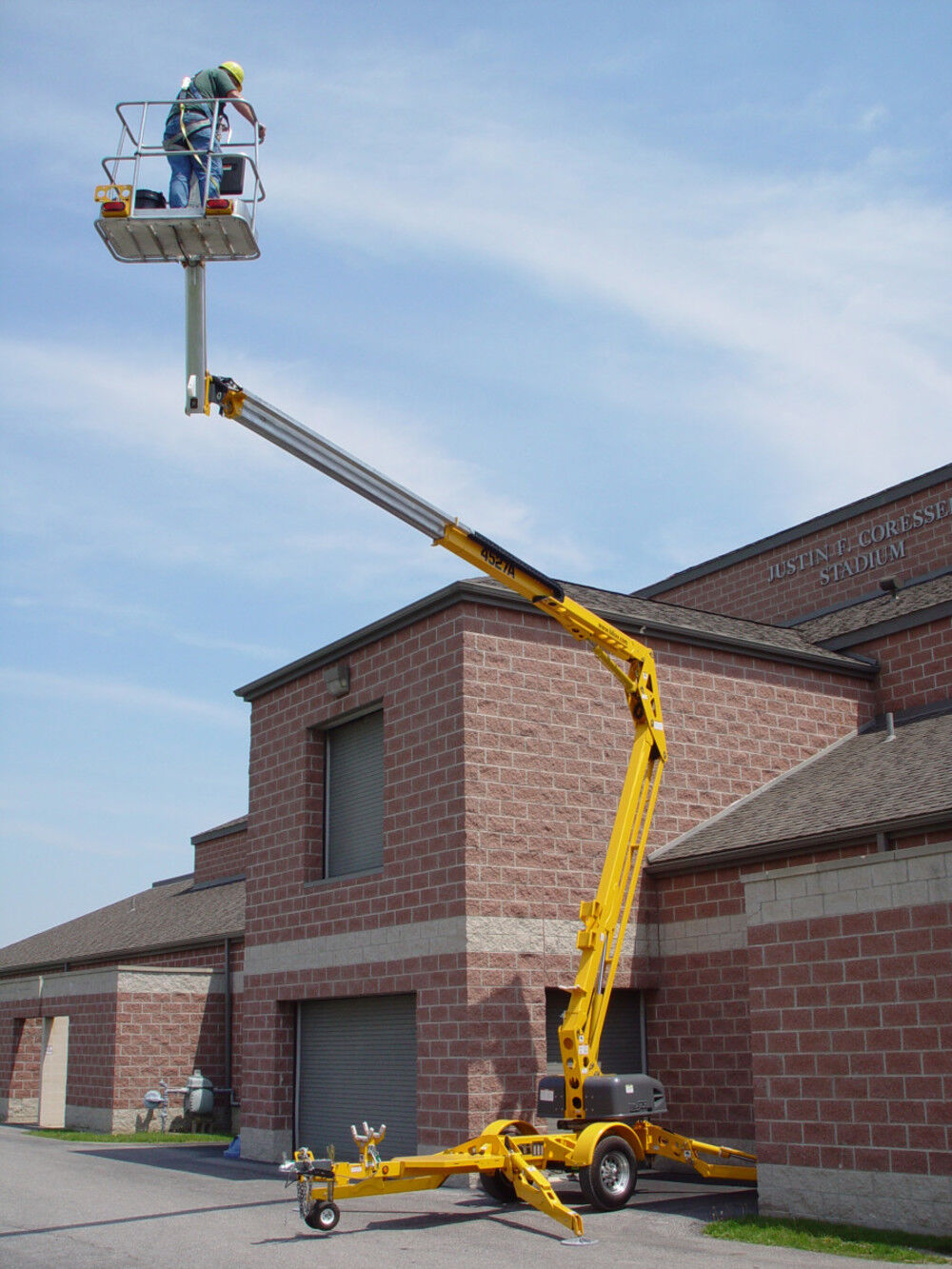 Haulotte 4527A Electric Articulating Towable Boom Lift 45' 4527A from Haulotte - Acme Tools