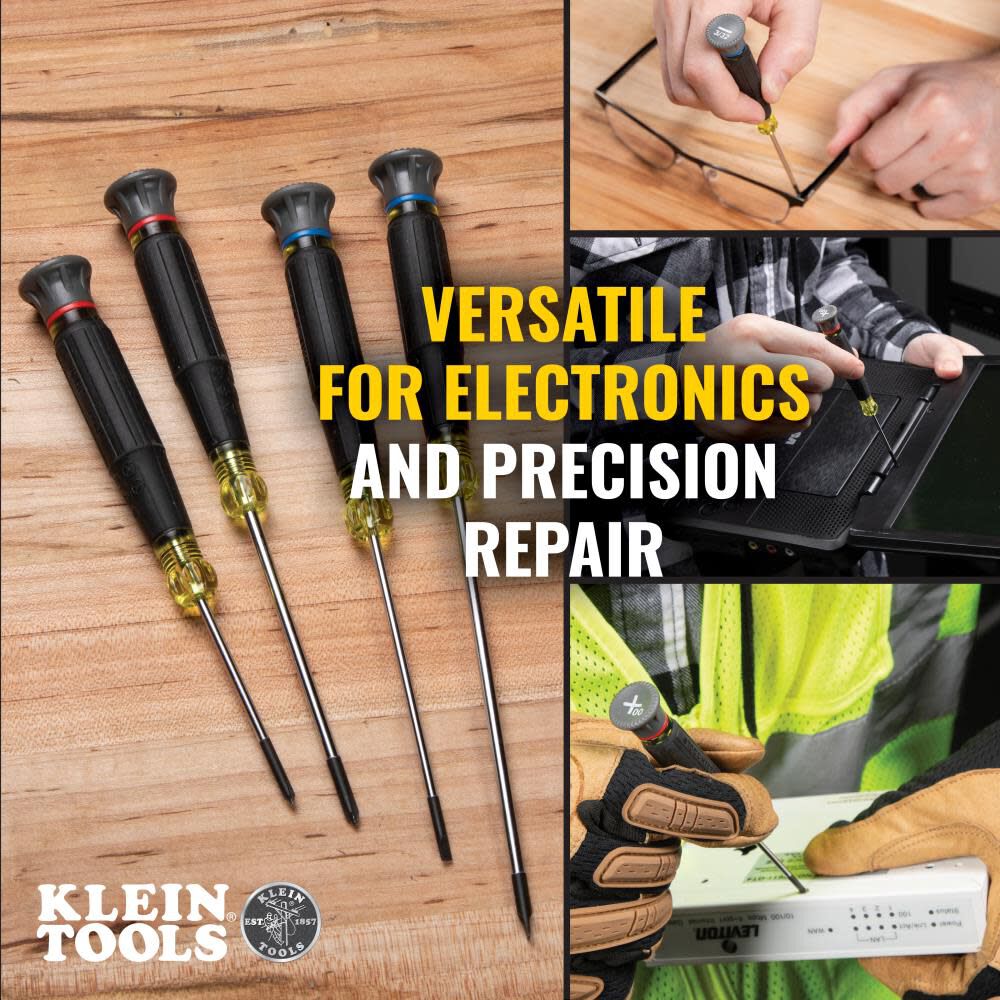 Klein Tools Precision Screwdriver Set 4pc 85615 - Acme Tools