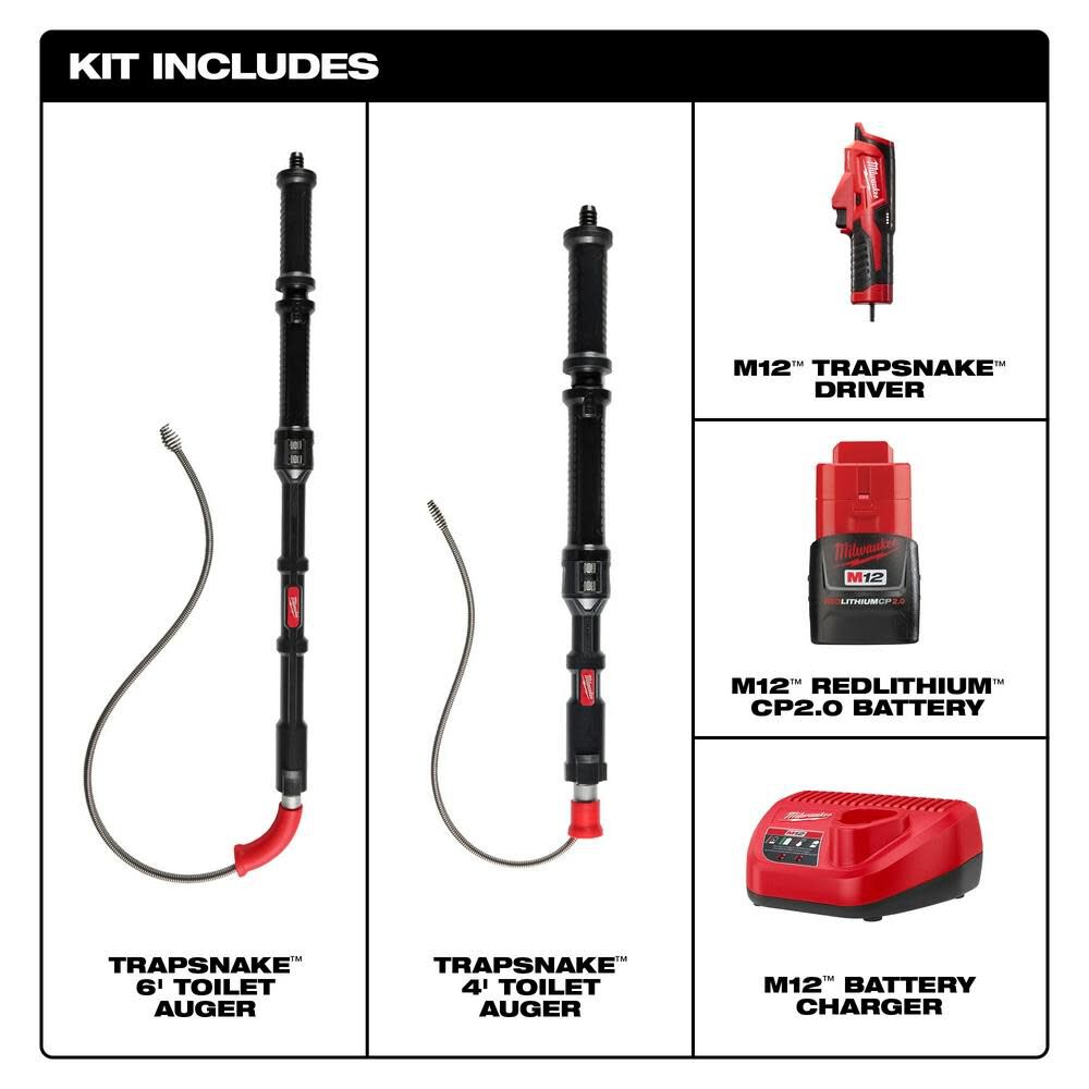 Milwaukee M12 TRAPSNAKE 2 Tool Combo Kit 3577-21 - Acme Tools