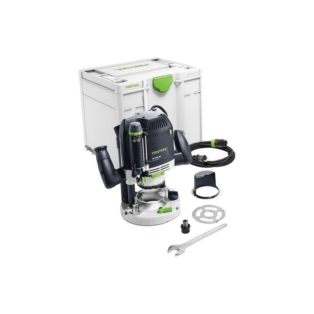 Festool 3 5/32in OF 2200 EB-F-Plus Plunge Router with Systainer 576223 ...