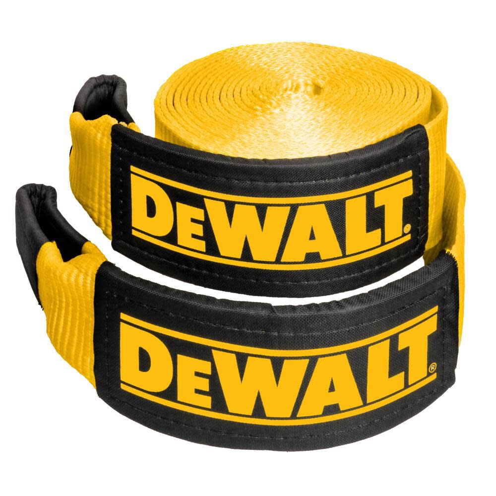 DEWALT 40,000 Lbs 4In x 30ft Heavy Duty Looped End Recovery Strap DXBC40000 - Acme Tools