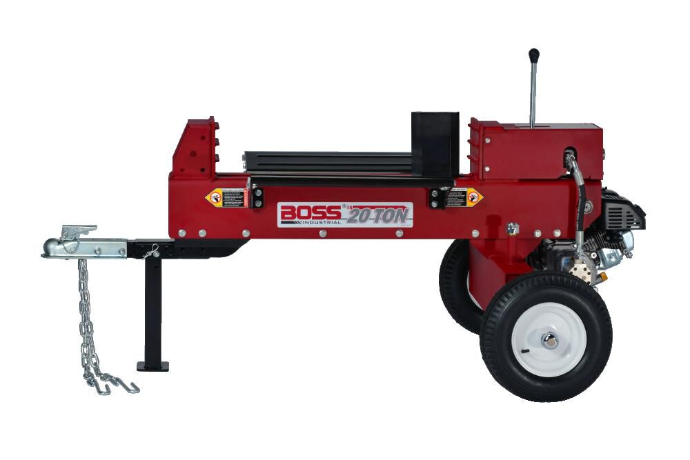 Boss Industrial 20 Ton Dual Action Gas Log Splitter with 6.5 hp 4 Cycle OHV Kohler Engine GD20T24 Acme Tools