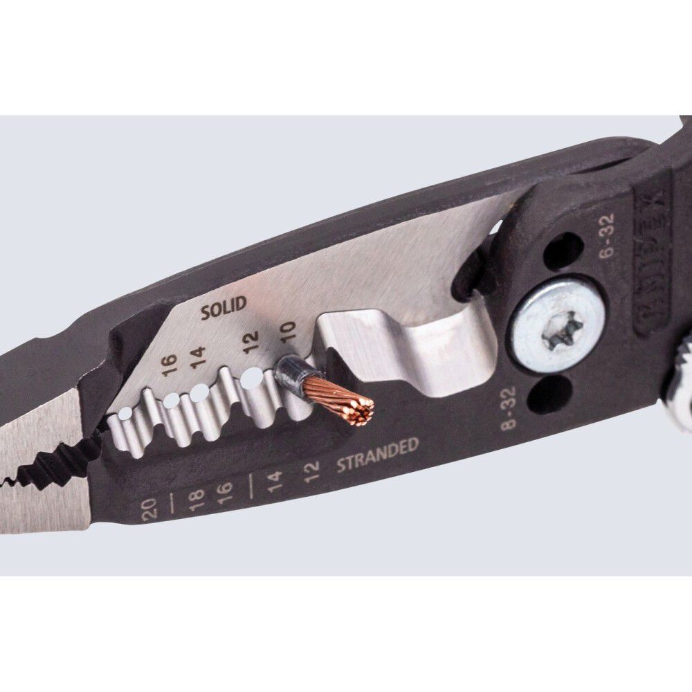 Knipex Wire Stripper Forged with Multi Component Grip Handle 8in 13 728 ...