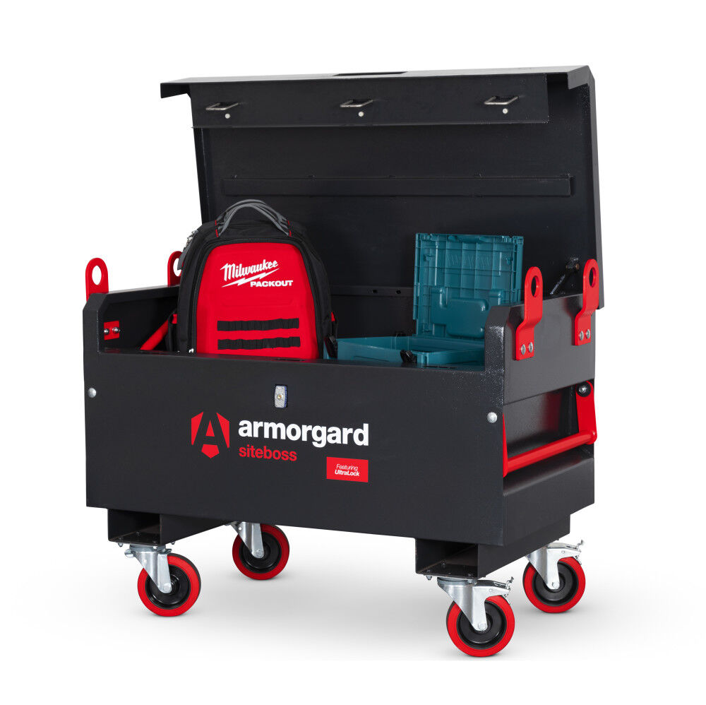 Armorgard SiteBoss Chest, 45.3 x 24.2 x 28.3in, Black SB16 - Acme Tools