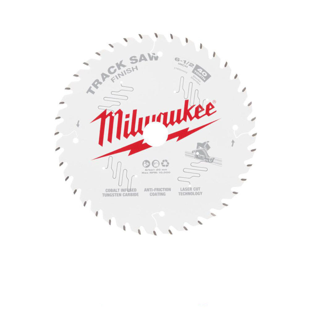 Milwaukee 6 1/2 40T Finish Track Saw Blade 48-40-0625 - Acme Tools