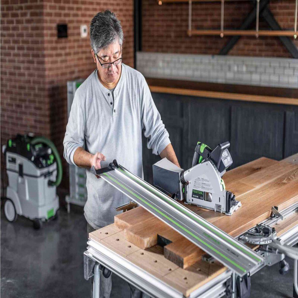 Festool 18V Battery Powered Plunge Cut Cordless Track Saw Kit 577677 ...