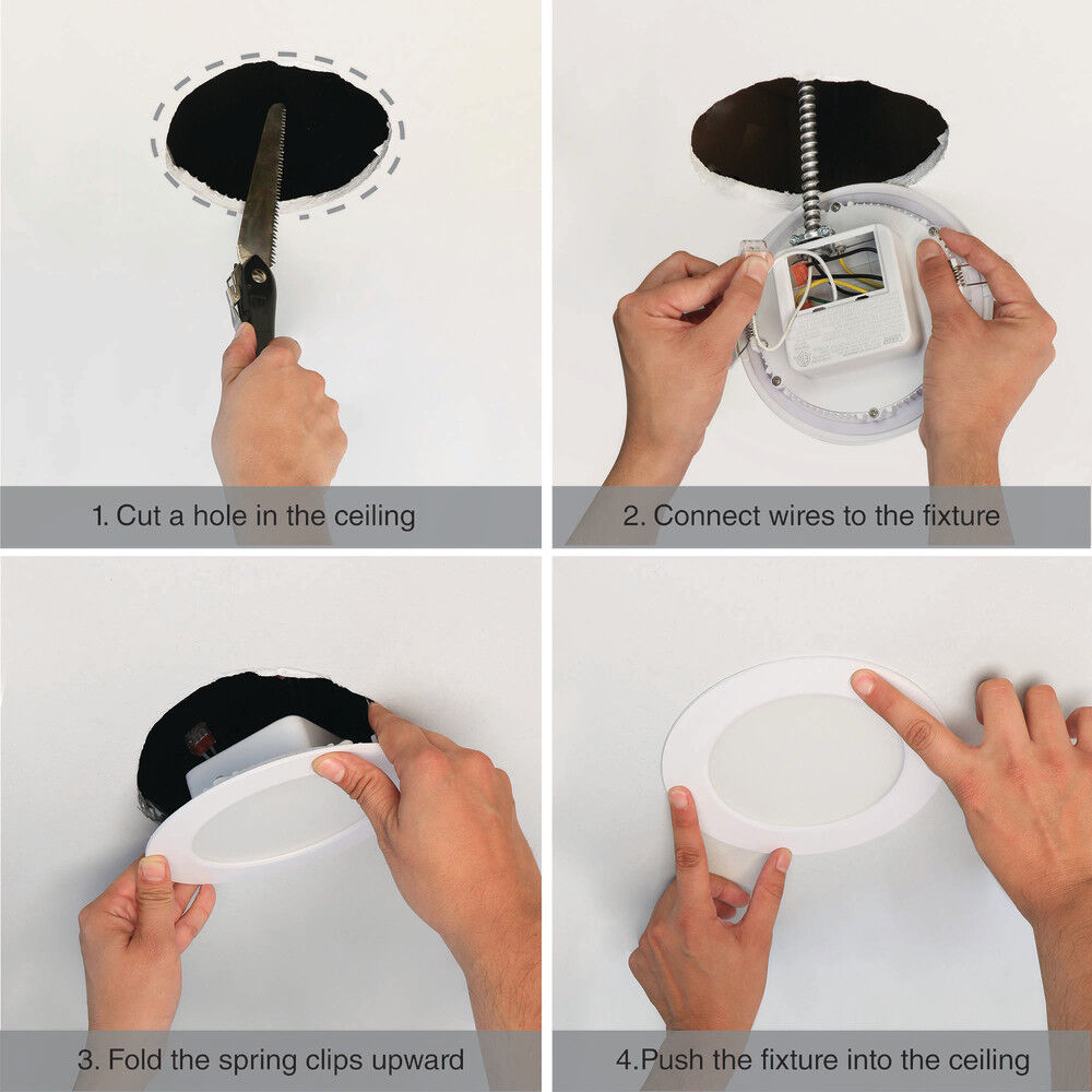 Feit Electric 4in 120V 10W LED Recessed Canless Downlight LEDR4JBX ...