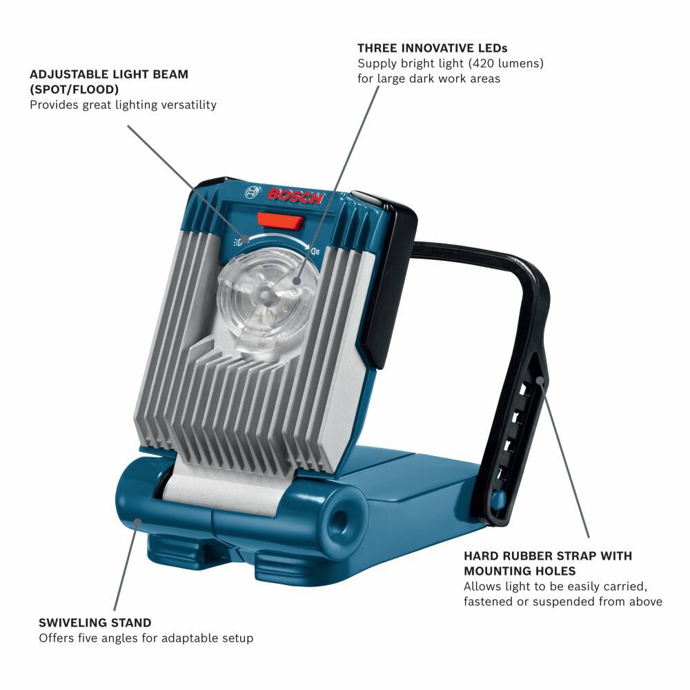 Bosch 18V LED Worklight (Bare Tool) GLI18V-420B from Bosch - Acme Tools