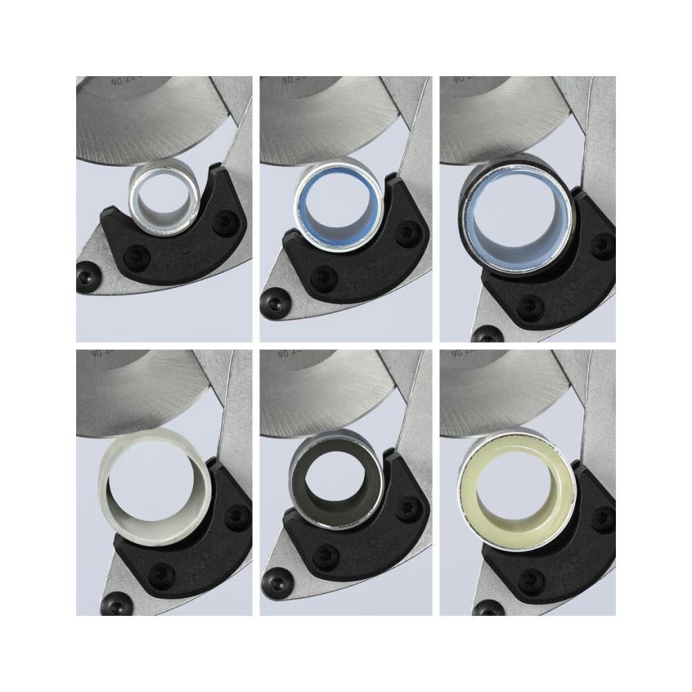 Knipex 8-1/4 in Red/Blue Galvanized Composite Pipe Cutter 90 25 25 ...