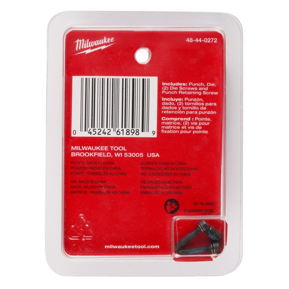 Milwaukee M12 FUEL 16 Ga Nibbler Punch & Die Set 48-44-0272 - Acme Tools