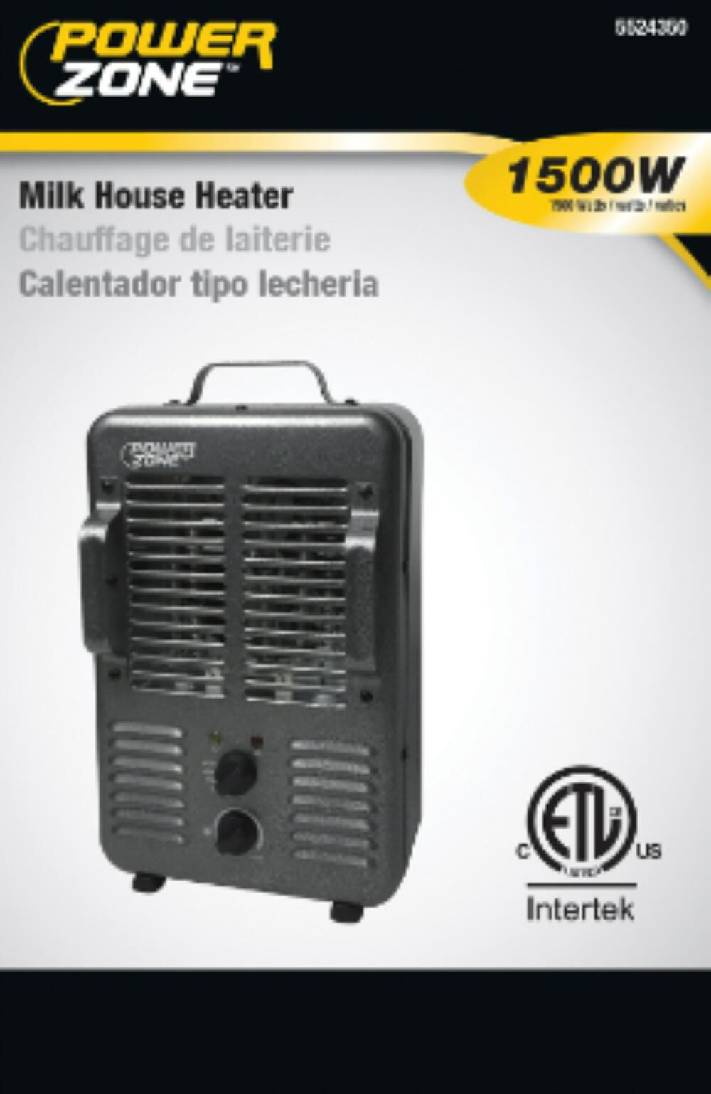 Power Zone Milk House Heater 1300/1500Watt BNS-15U3 - Acme Tools