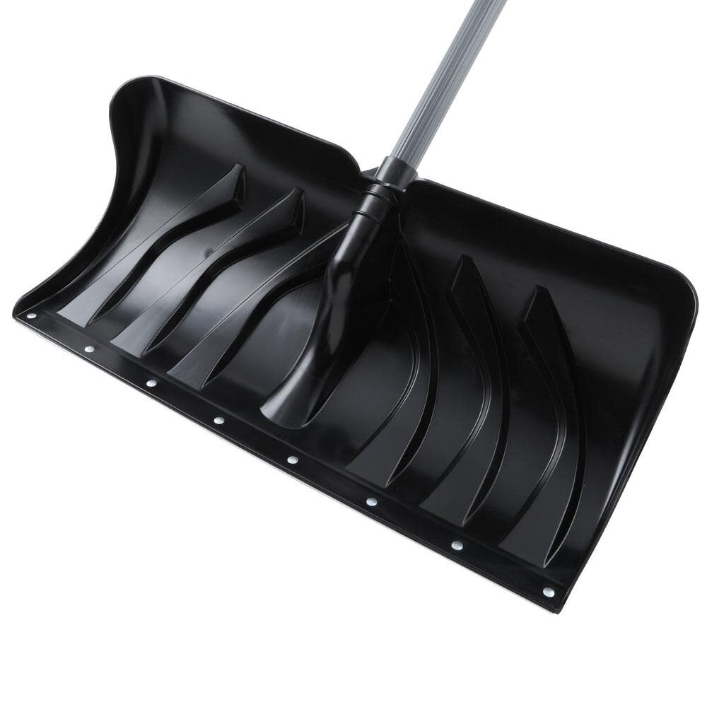 True Temper 24in Poly Snow Pusher with D-Grip Steel Handle 1603500 ...