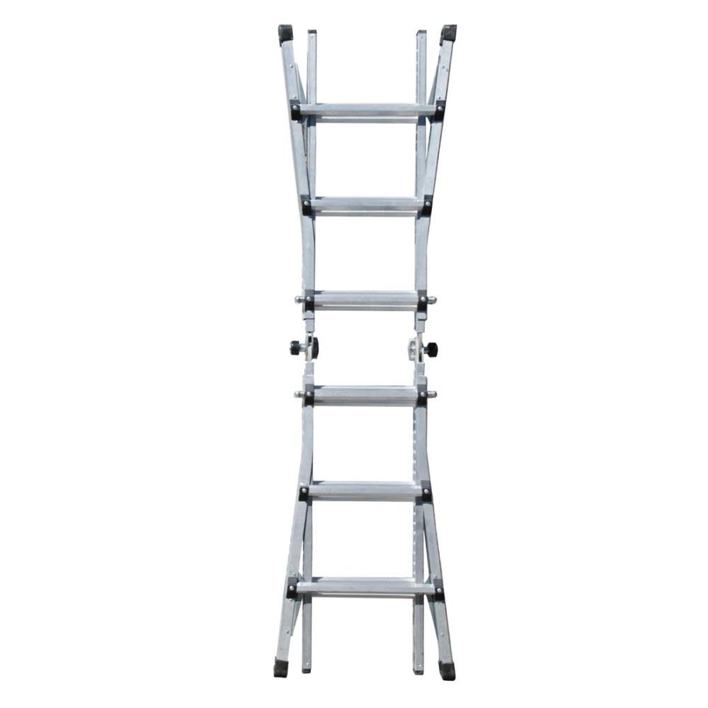 Metaltech 13ft Telescoping Multi-Position Ladder Aluminum Grade 1A E ...