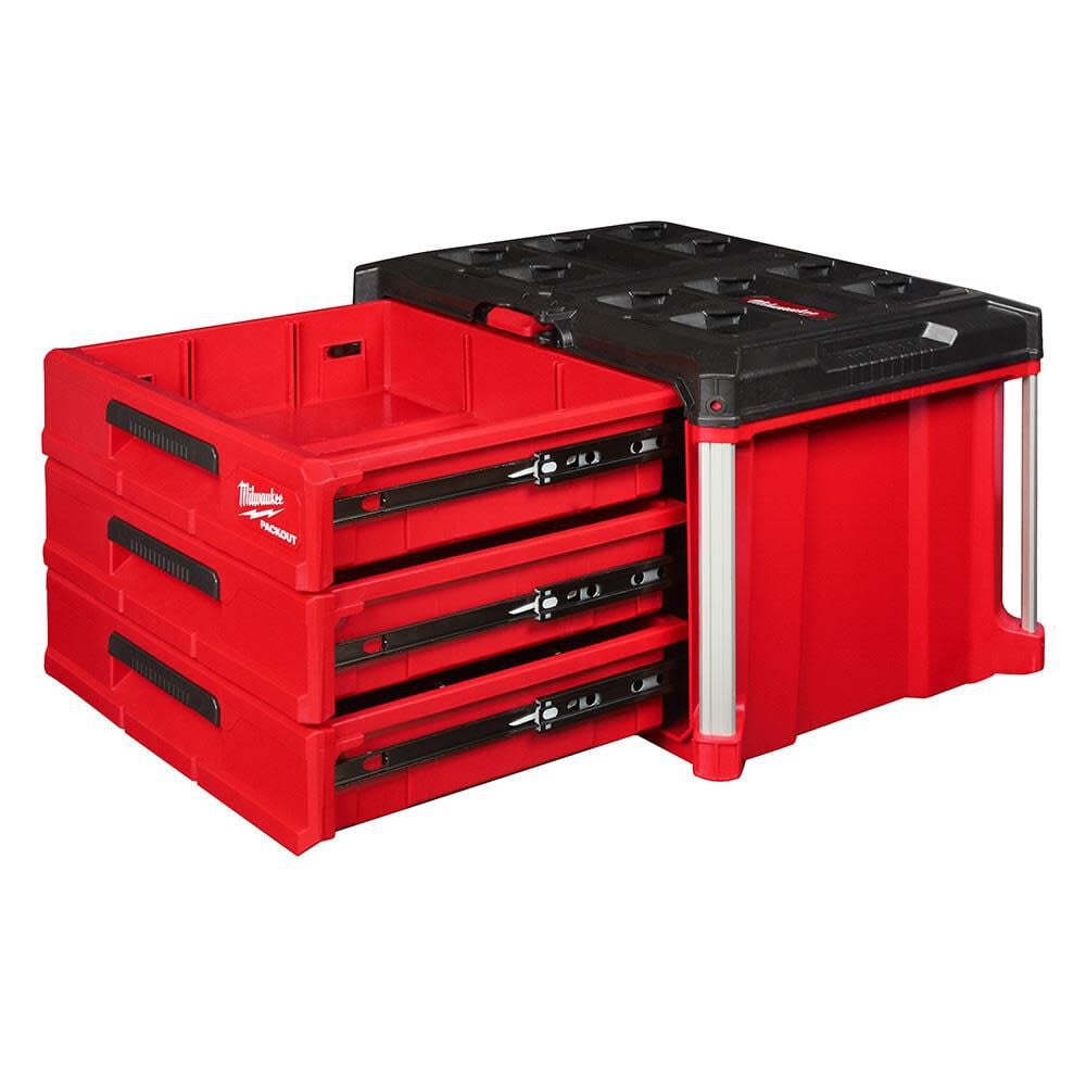 Milwaukee PACKOUT Drawers Tool Box 3 Drawer Bundle 48-22-8443X2 from Milwaukee - Acme Tools