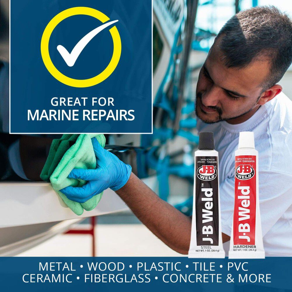 J-B Weld Original Cold Weld 2oz Two Part Steel Reinforced Epoxy 8265S ...