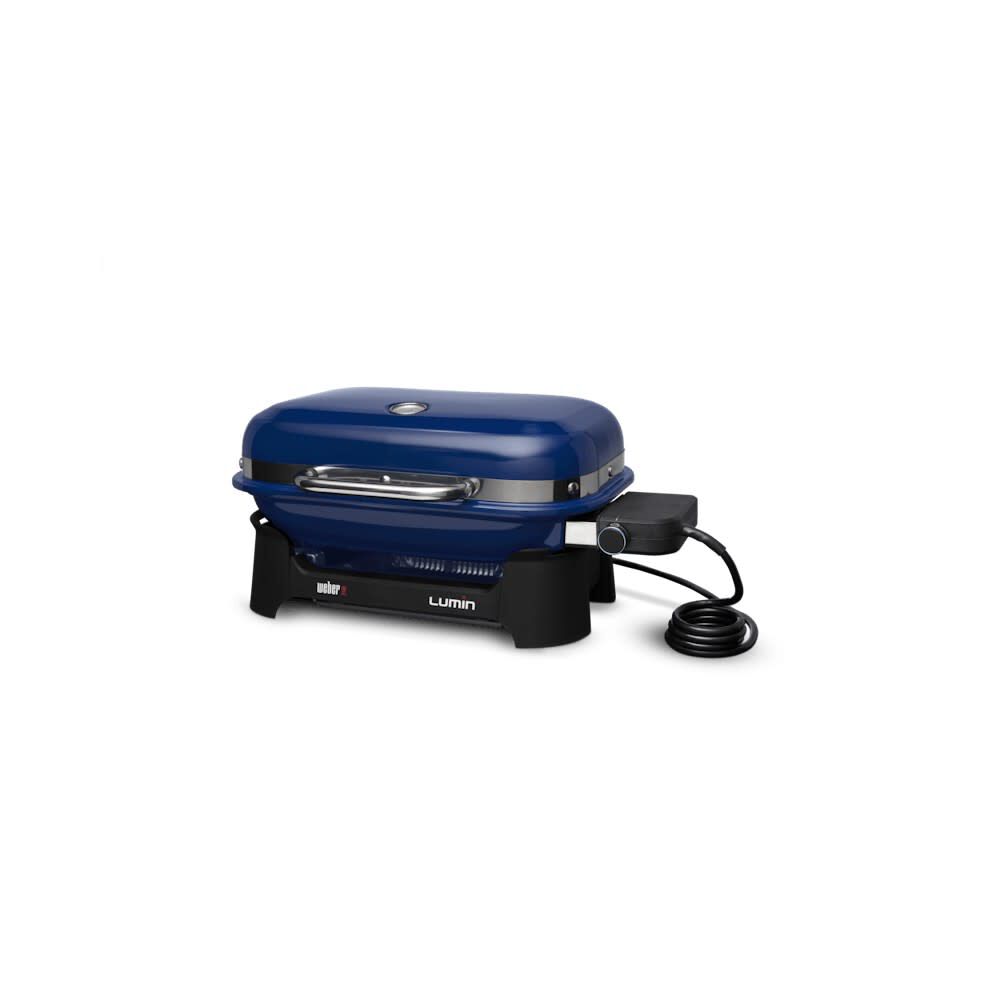 Weber Lumin 120V Compact Electric Grill Deep Ocean Blue 91300901 - Acme ...