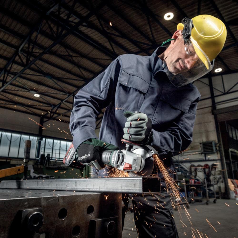 Metabo WVPB 18 LT BL 11-125 Quick4-1/2 / 5 Variable Speed Braking Angle Grinder (Bare Tool ...