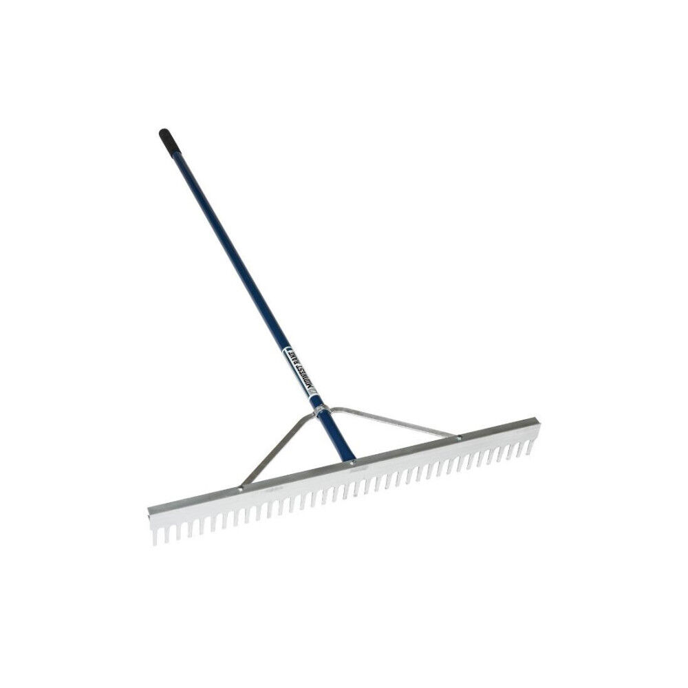 Seymour 24 in Landscape Rake with Blue Aluminum Handle 10024 - Acme Tools