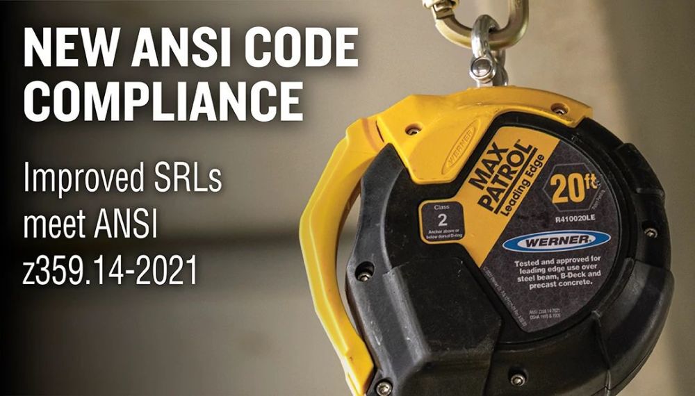 Werner 30' Max Patrol Self-Retracting Lifeline Leading Edge R410030LE ...