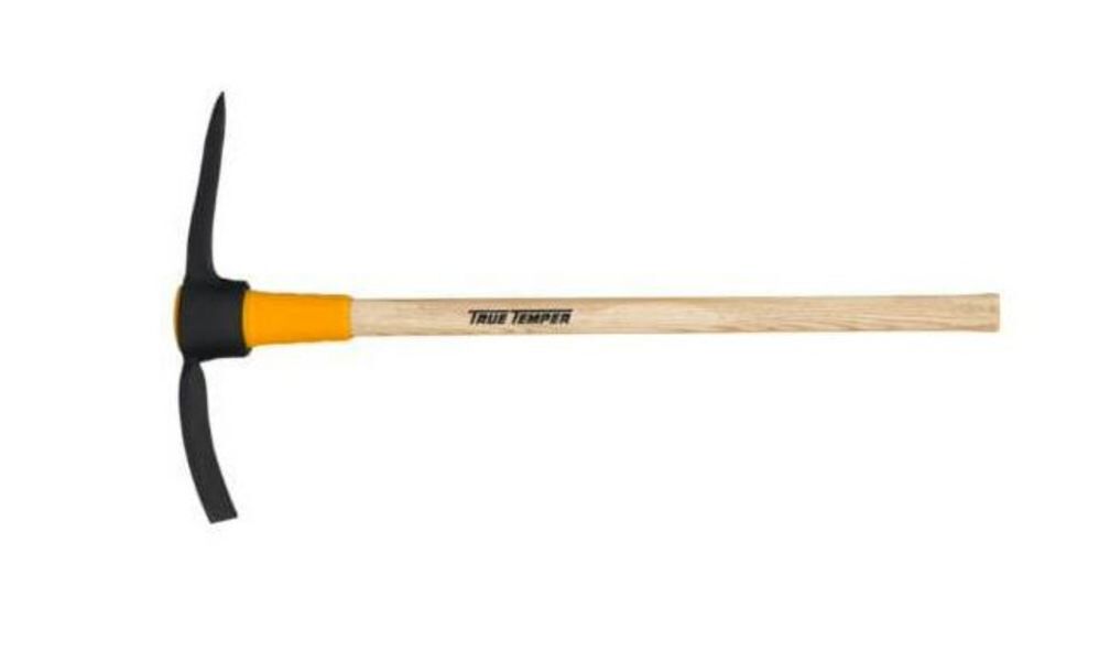 True Temper 2.5 Lbs Forged Steel Garden Pick Mattock with 36 In. Wood ...