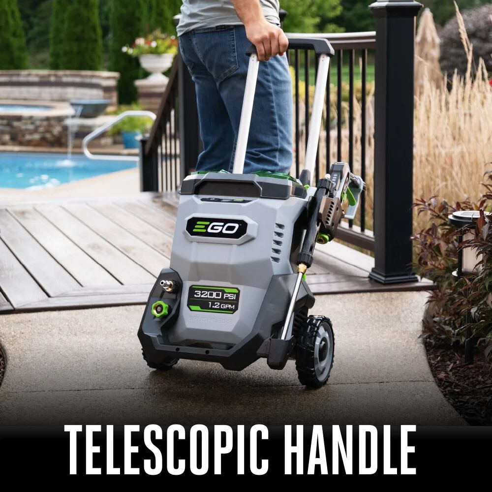 EGO POWER 3200 PSI 1.2 GPM Battery Powered Cold Water Pressure Washer with 5 Spray Nozzles Bare Tool HPW3200 Acme Tools