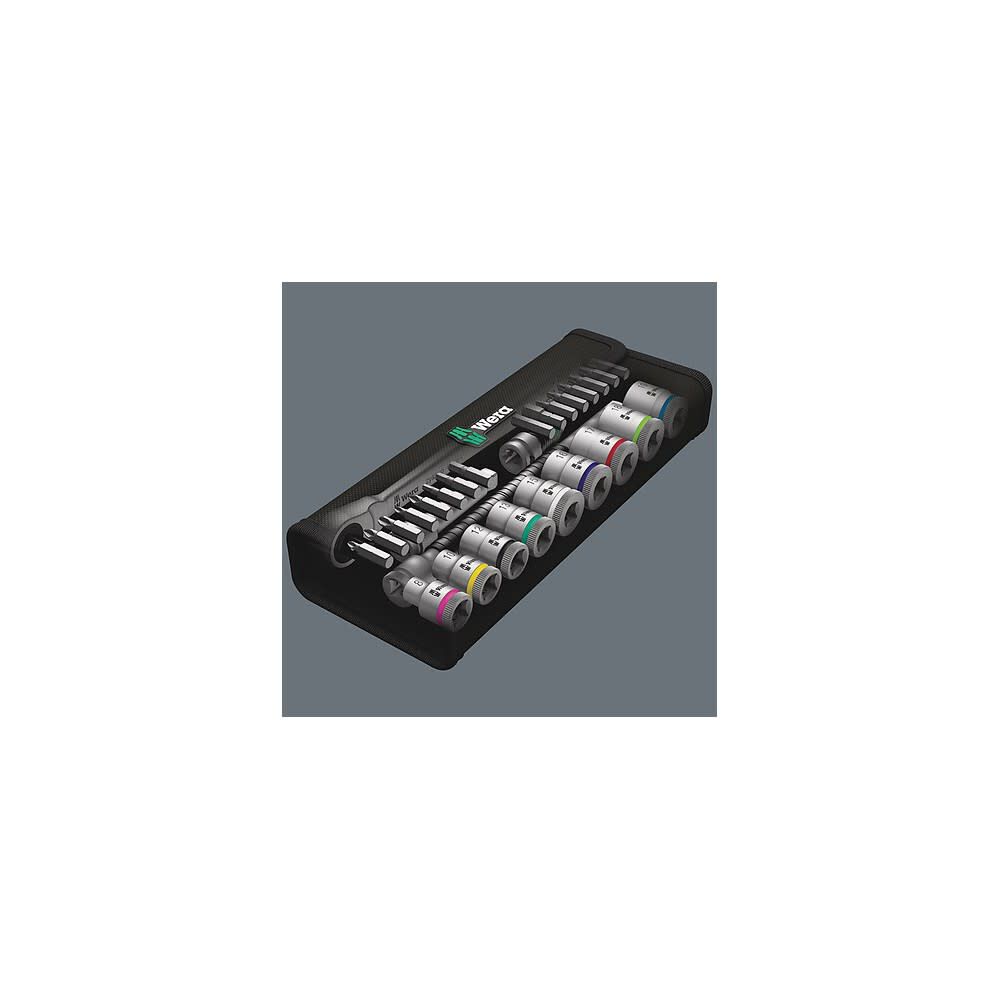 Wera Tools 29pc 3/8in Drive 8100 SB 8 Zyklop Metal Ratchet Set ...