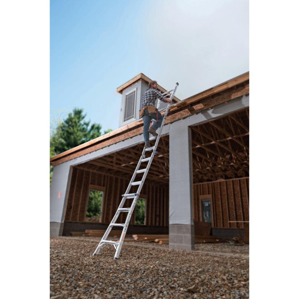 Werner 18 Ft. Reach Height Type IA Aluminum Multi-Position Ladder MT-17 ...