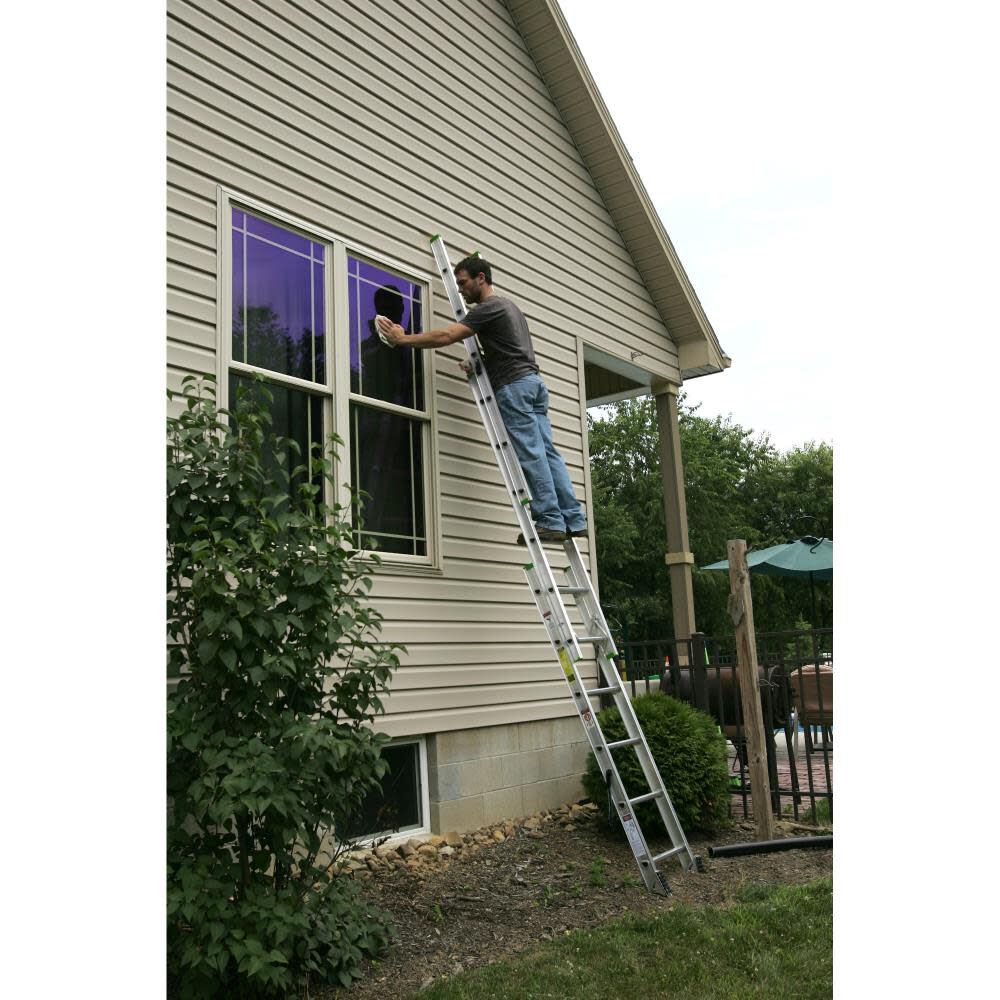 Werner 16 Ft. Type II Compact Aluminum Extension Ladder D1216-3 - Acme ...