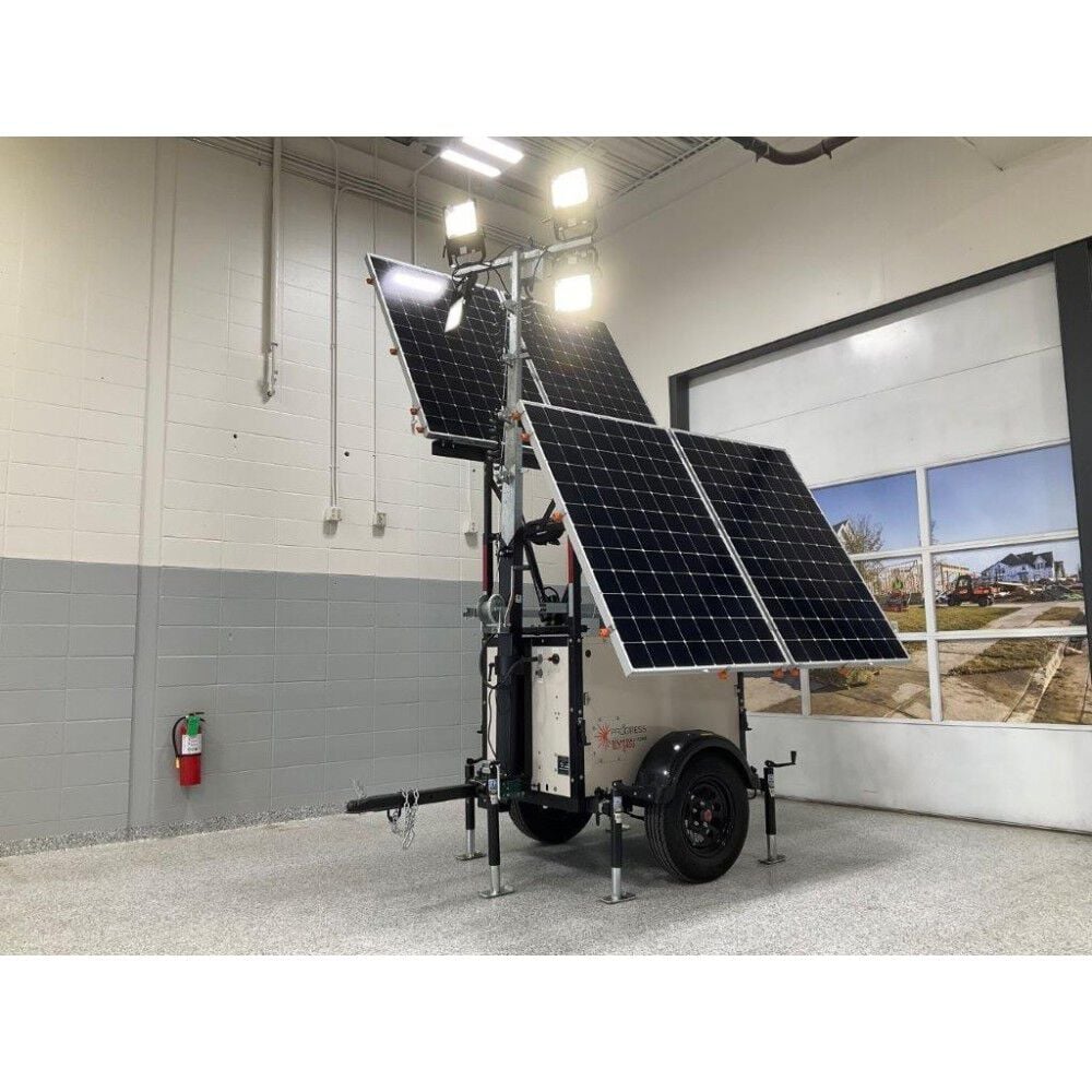 Progress Solar Solution Mobile Solar Powered Light Tower SLT 1400 ...