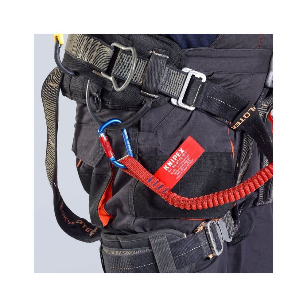 Knipex 38 in Red Tool Tethering Lanyard with Eye Carabiner 00 50 12 T ...