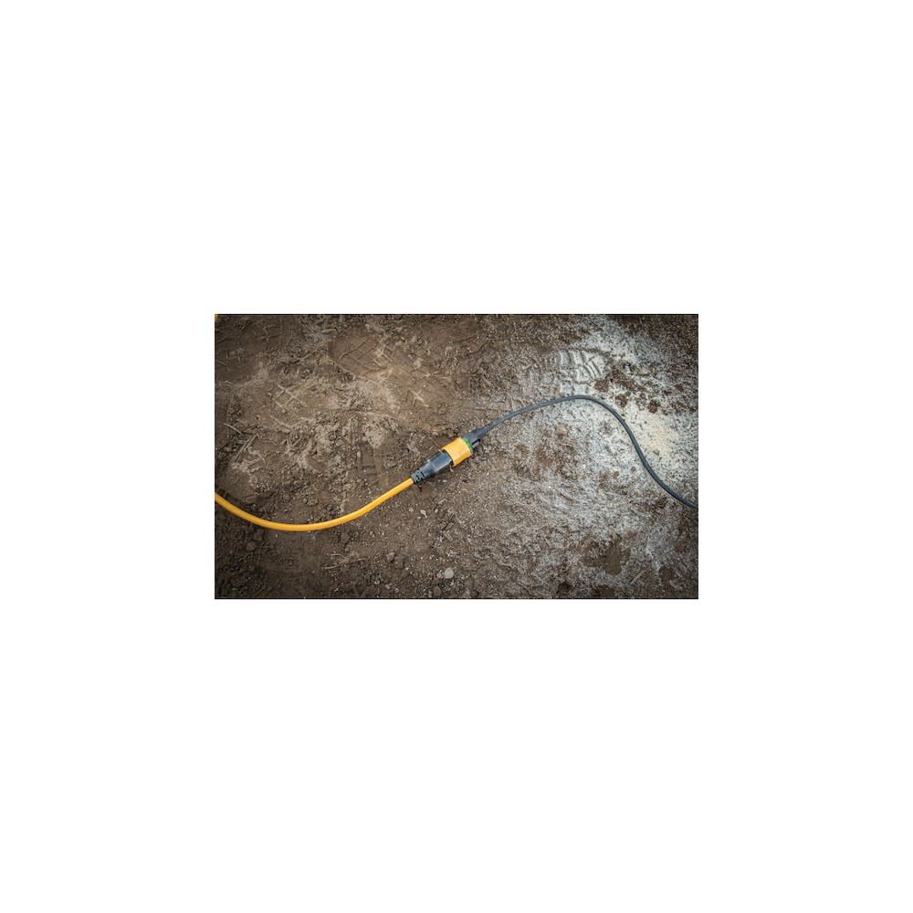 DEWALT 50 ft 10/3 SJTW Yellow Lighted Locking Extension Cord ...