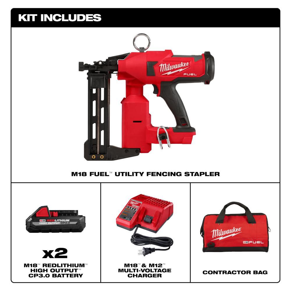 Milwaukee M18 FUEL Utility Fencing Stapler Kit 2843-22 - Acme Tools