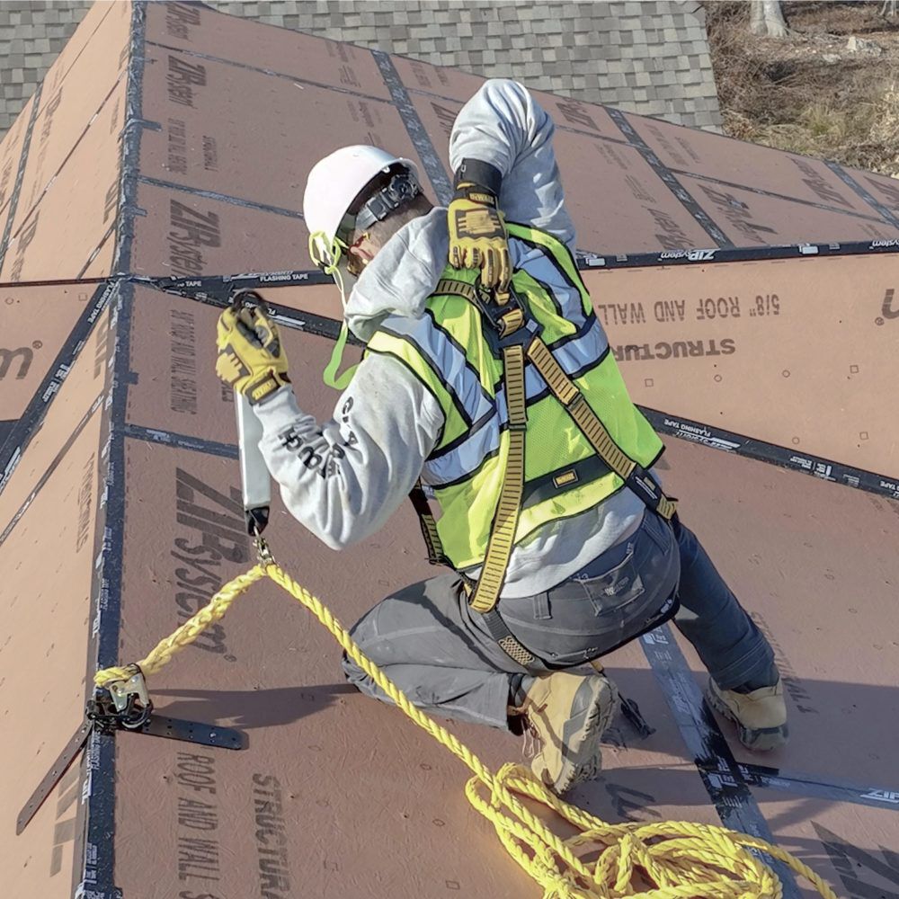 DEWALT 130-310 Lbs 50 ft Polyester Vertical Lifeline with Rope Adjuster ...