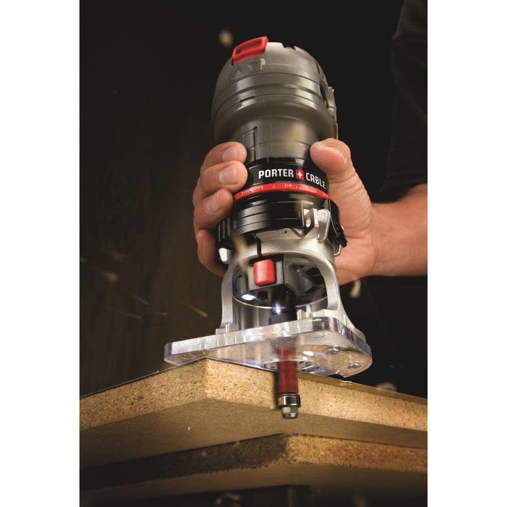 Porter Cable 4.5 Amp Single Speed 1/4 In. Laminate Trimmer PCE6430 ...