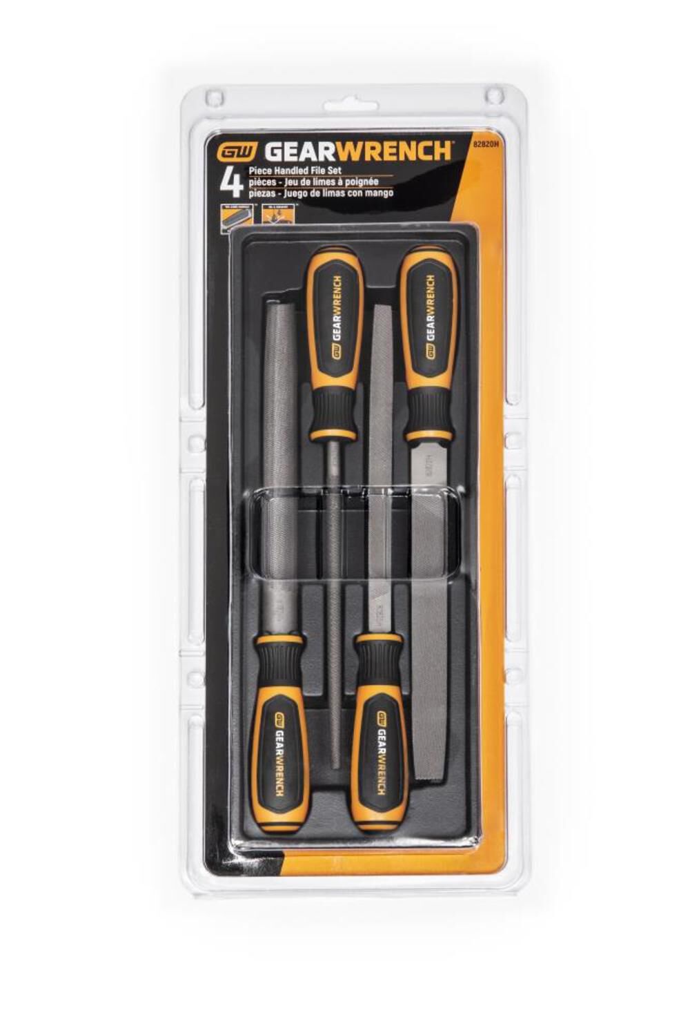 GEARWRENCH 8inch Bastard File Set 4pc 82820H - Acme Tools
