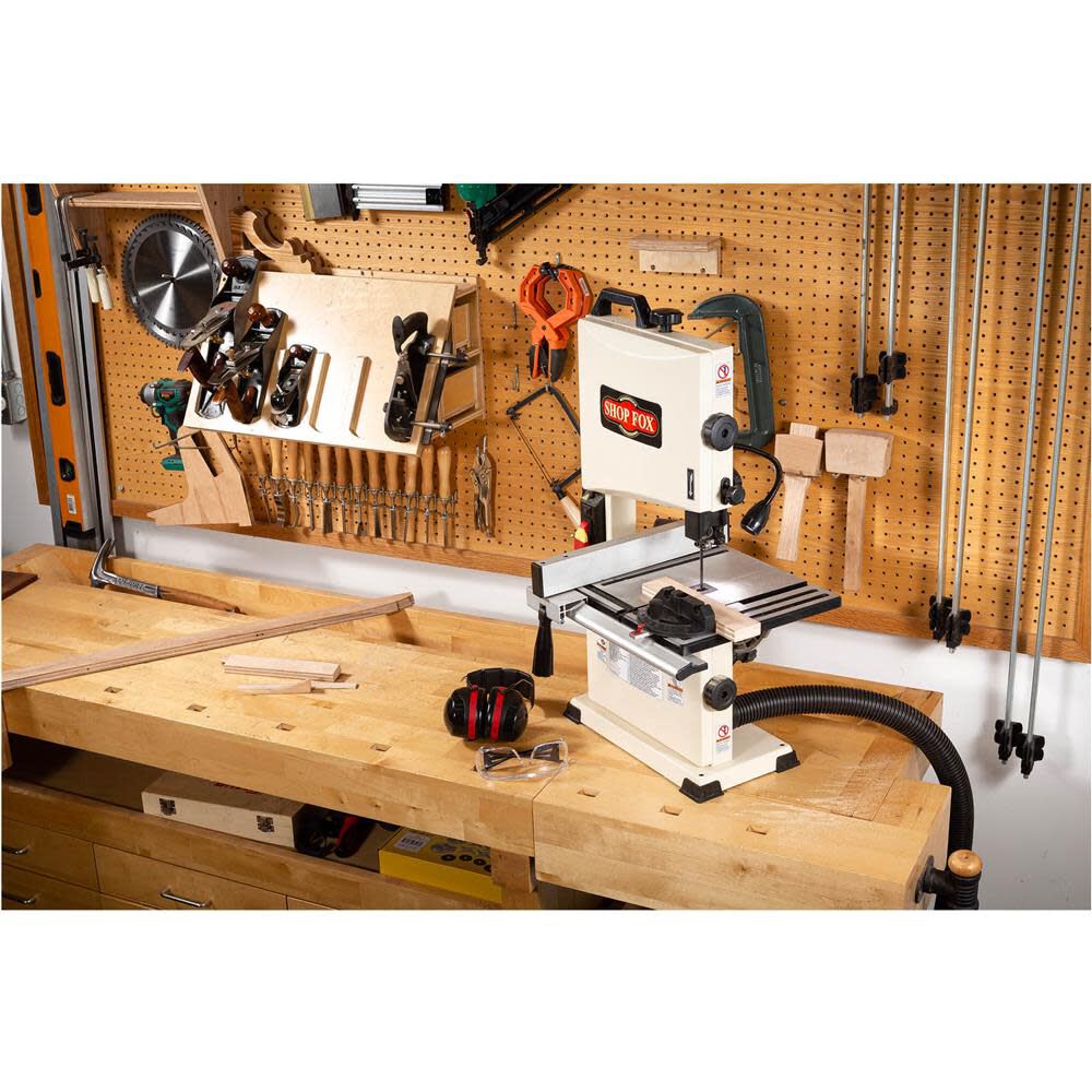 Shop Fox Benchtop Bandsaw 1/3HP 120V 1 Phase 2.8A 9in W1878 from Shop ...