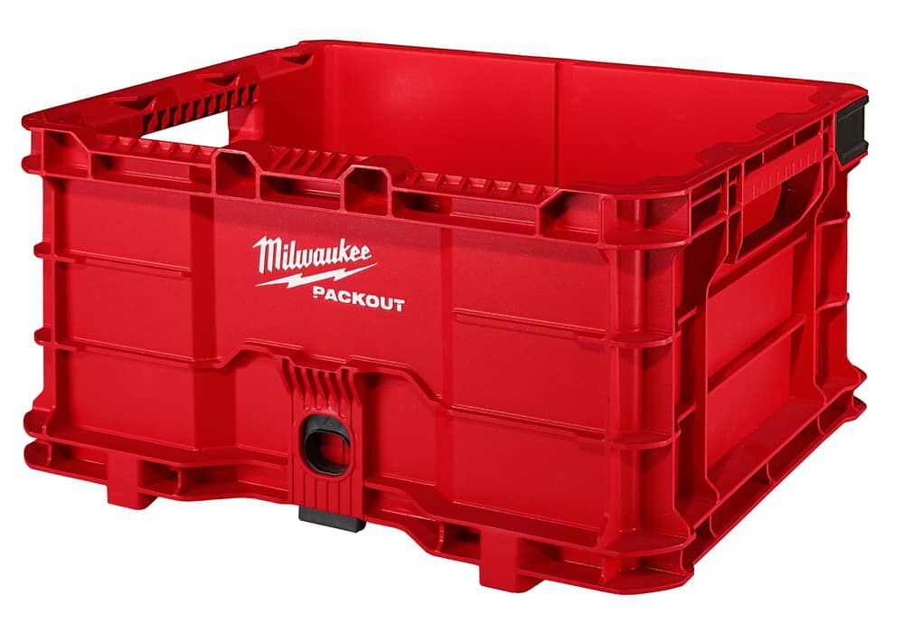 Milwaukee PACKOUT 2 Wheel Cart with PACKOUT Crate Bundle 48 22 8415 8440 Acme Tools