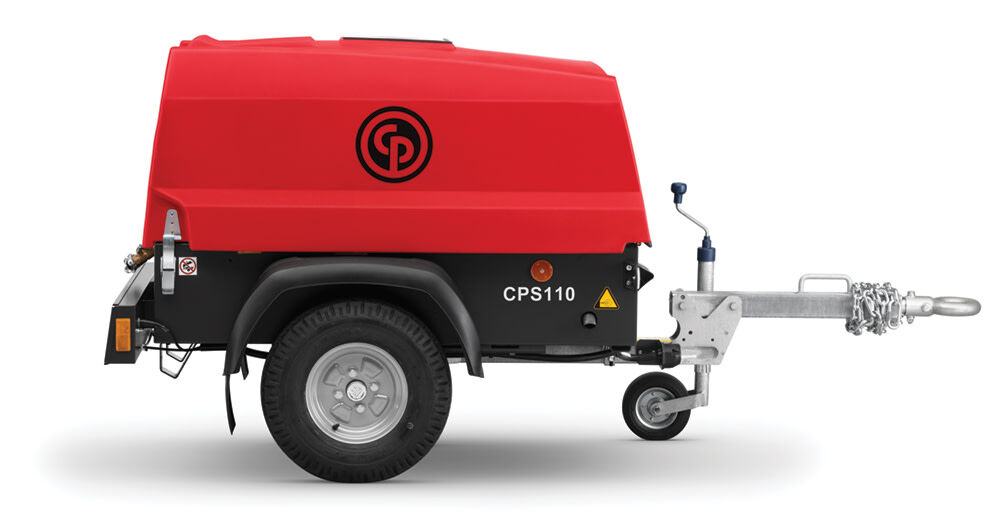 Chicago Pneumatic CPS110 110 CFM Portable Tow Behind Air Compressor ...