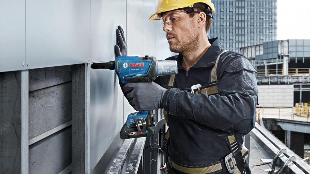 Bosch 18V Connected Rivet Tool Kit with 2ct CORE18V 4Ah Advanced Power ...